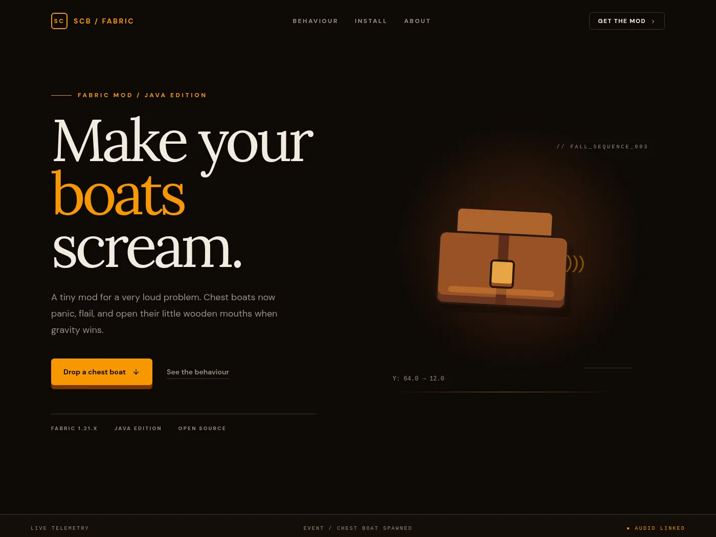 Screaming Chest Boats Mod