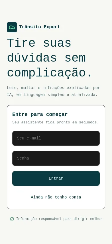 Trânsito Expert AI
