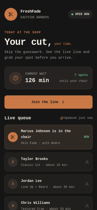 FreshFade Queue