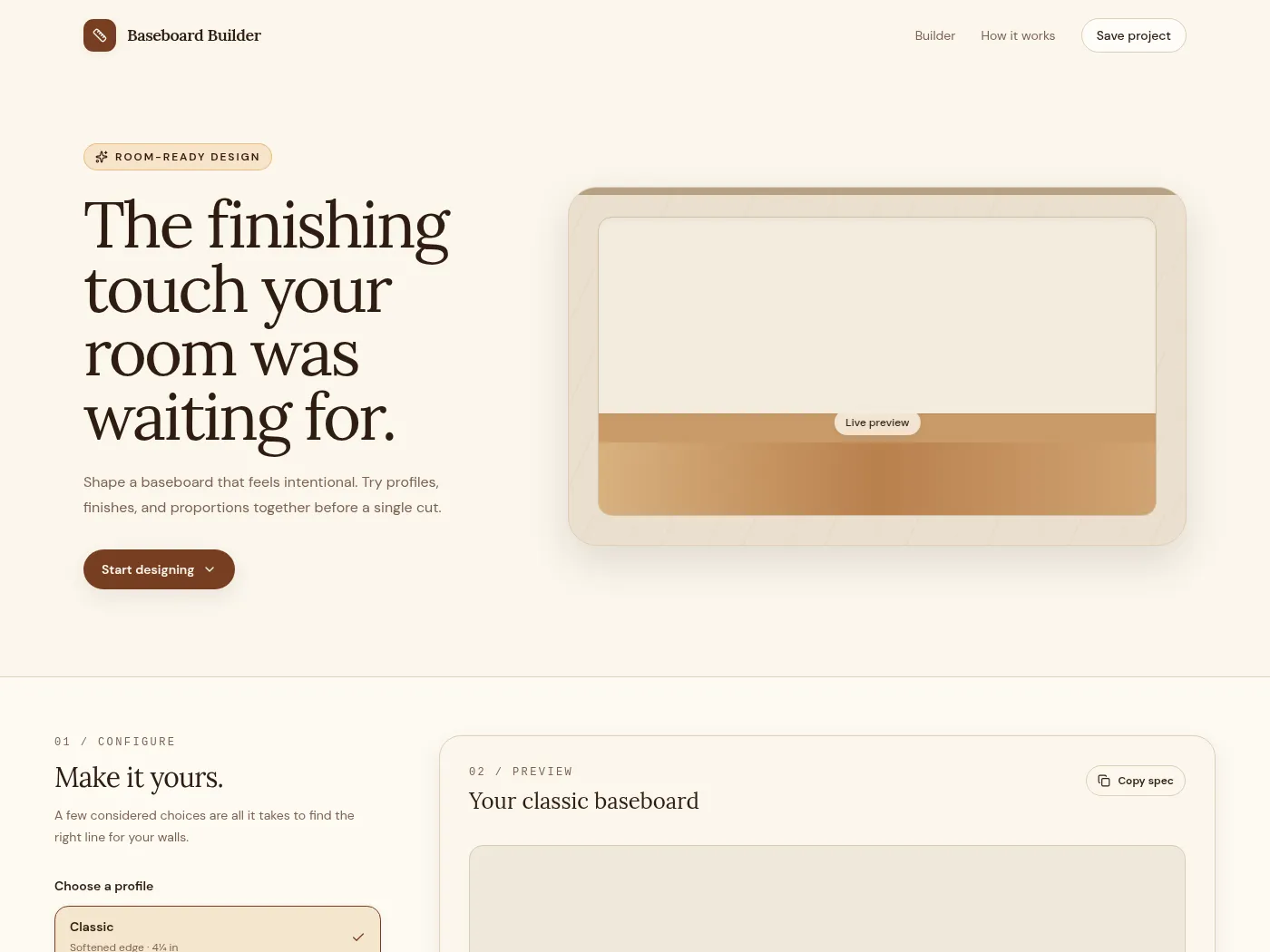 Baseboard Builder