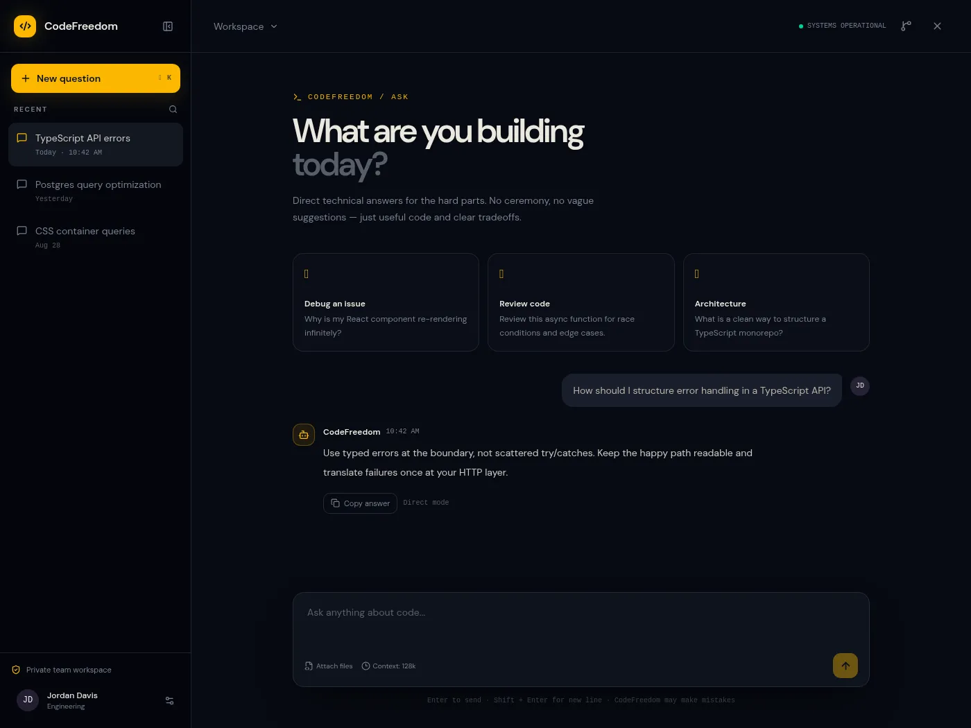 CodeFreedom AI Assistant