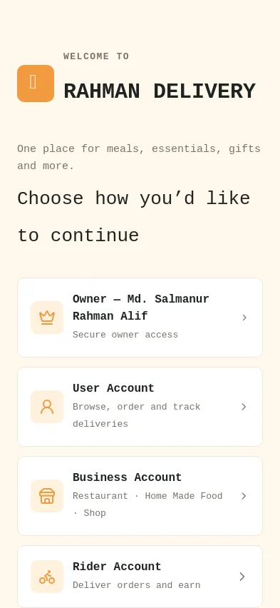 Rahman Delivery
