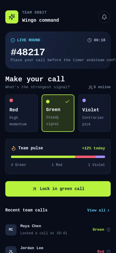 Wingo Predictor Mobile