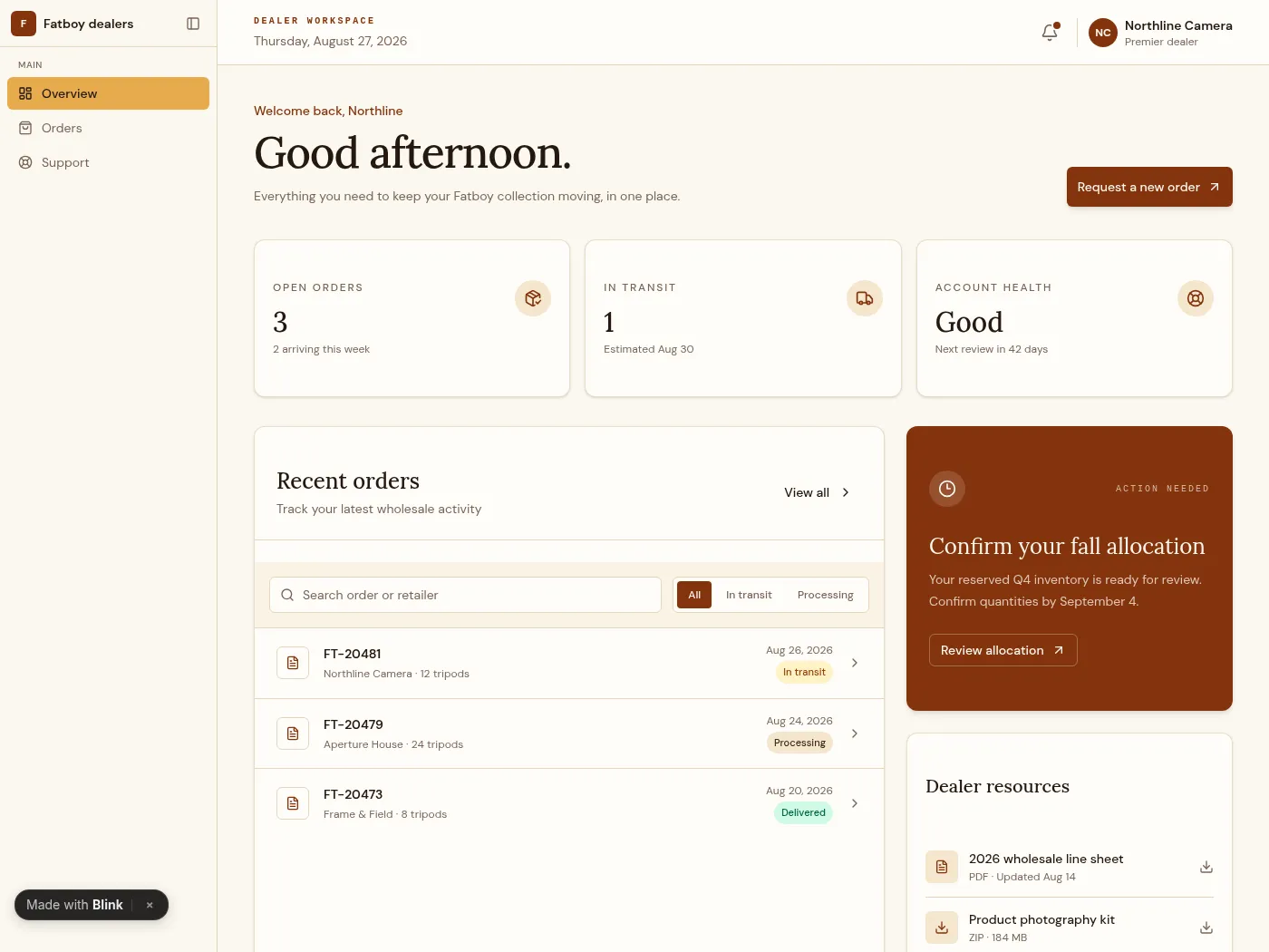 Fatboy Dealer Portal