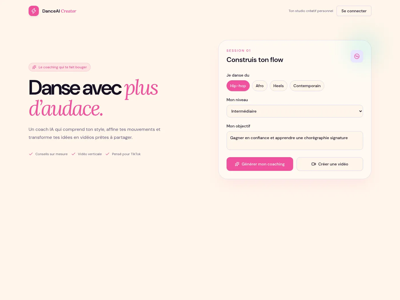 DanceAI Creator