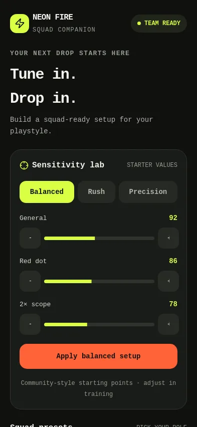 Neon Fire Gaming Tool