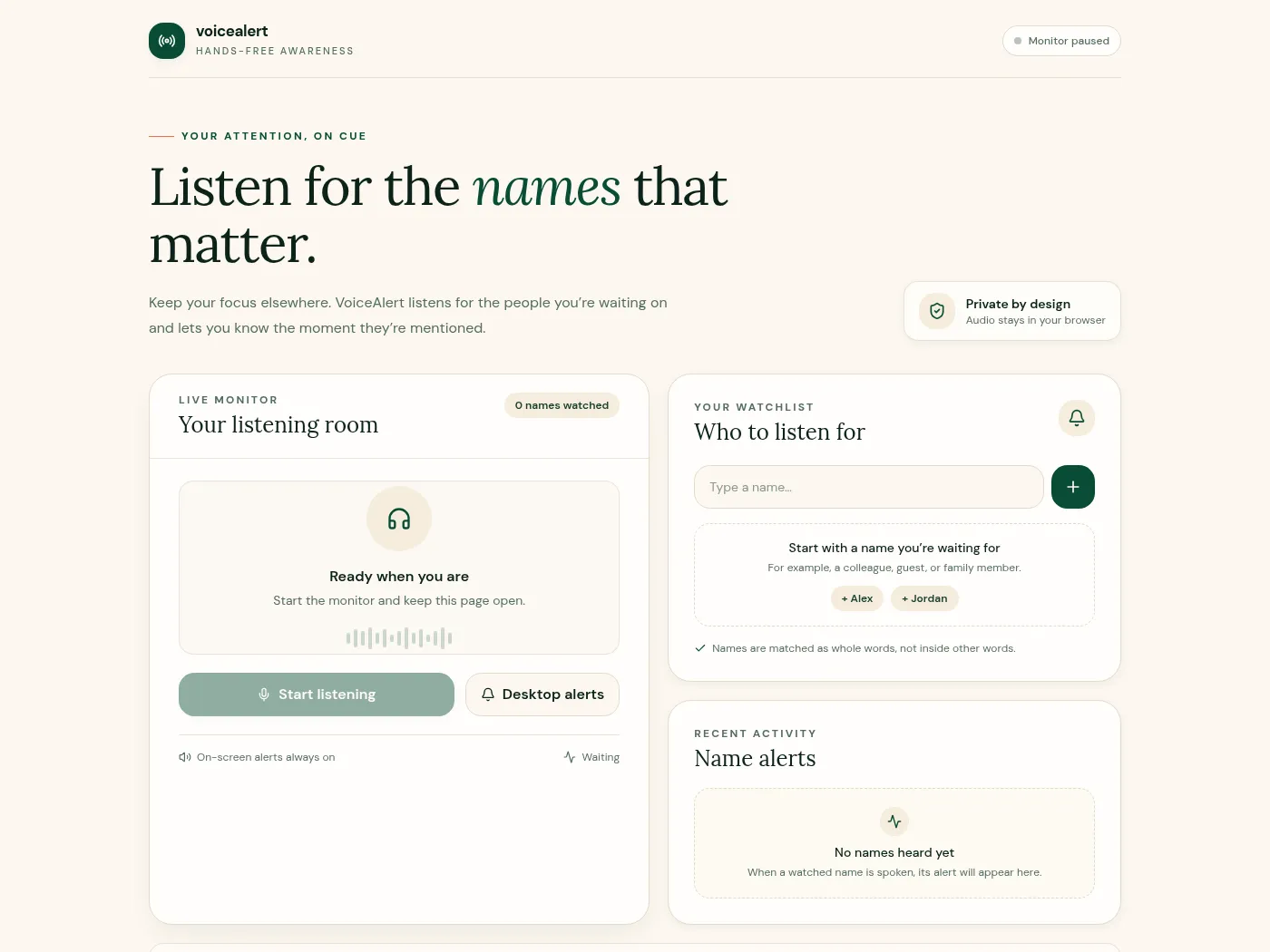 VoiceAlert System
