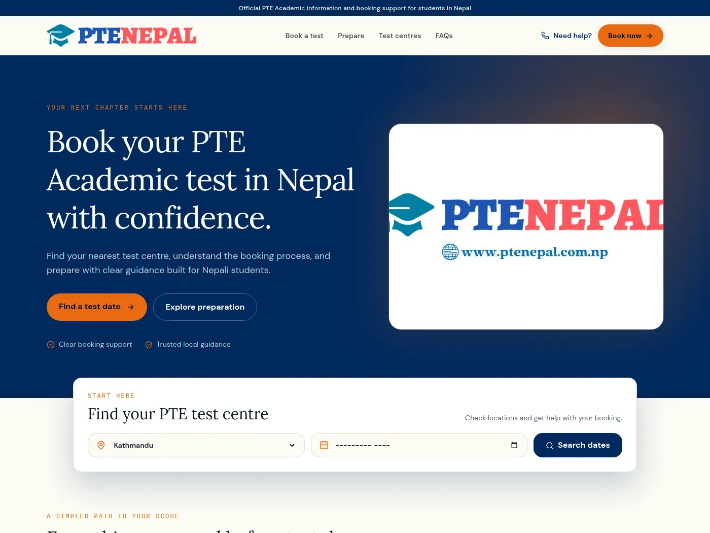 PTE Nepal Redesign