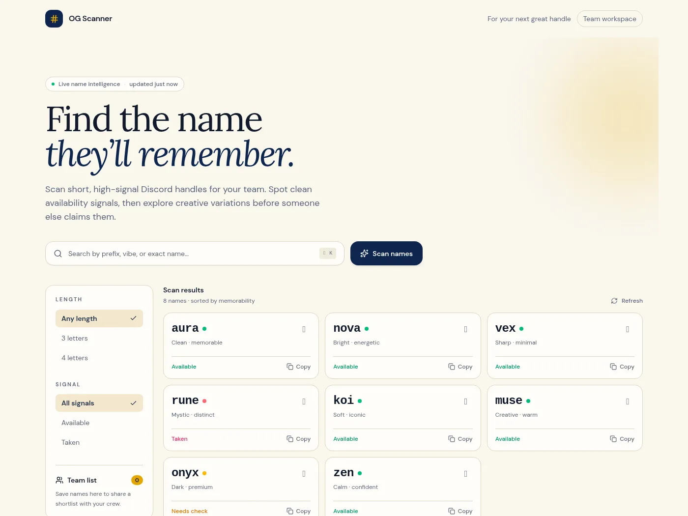 Discord OG Name Scanner