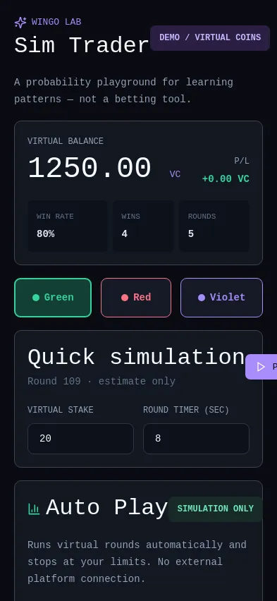 Wingo Sim Trader