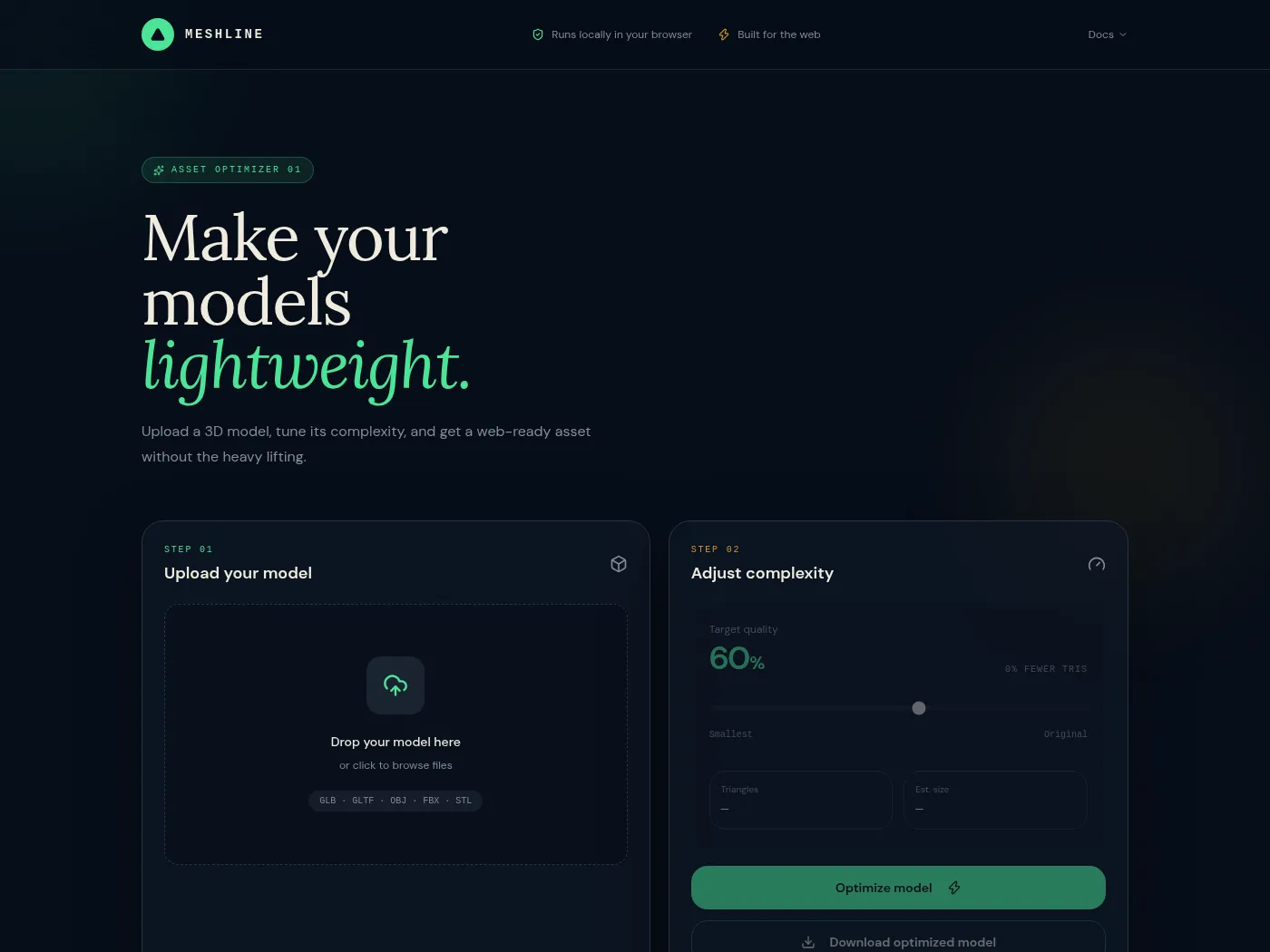 3D Model Simplifier