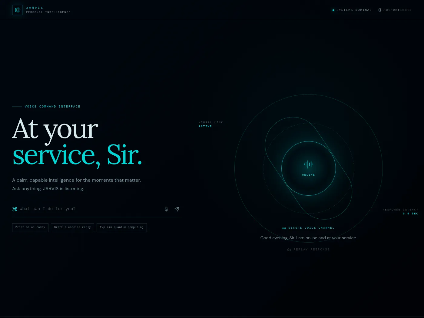 Jarvis AI Voice Assistant