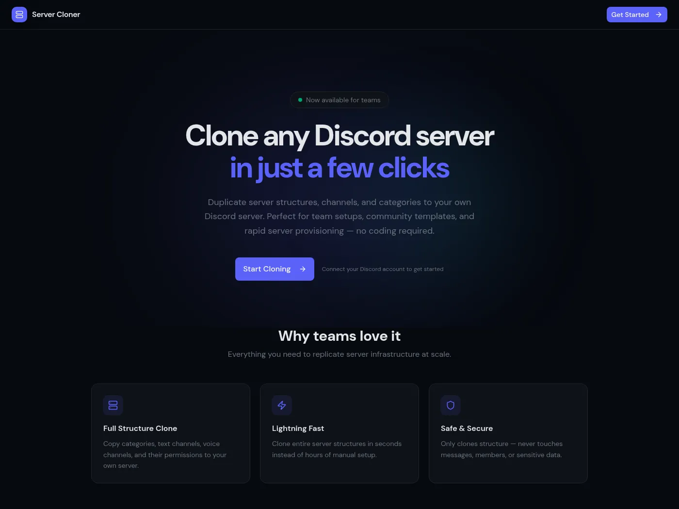 Discord Server Cloner