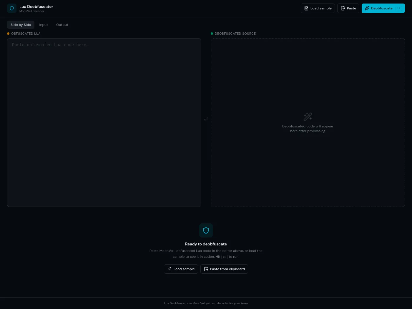 Lua Deobfuscator Web App