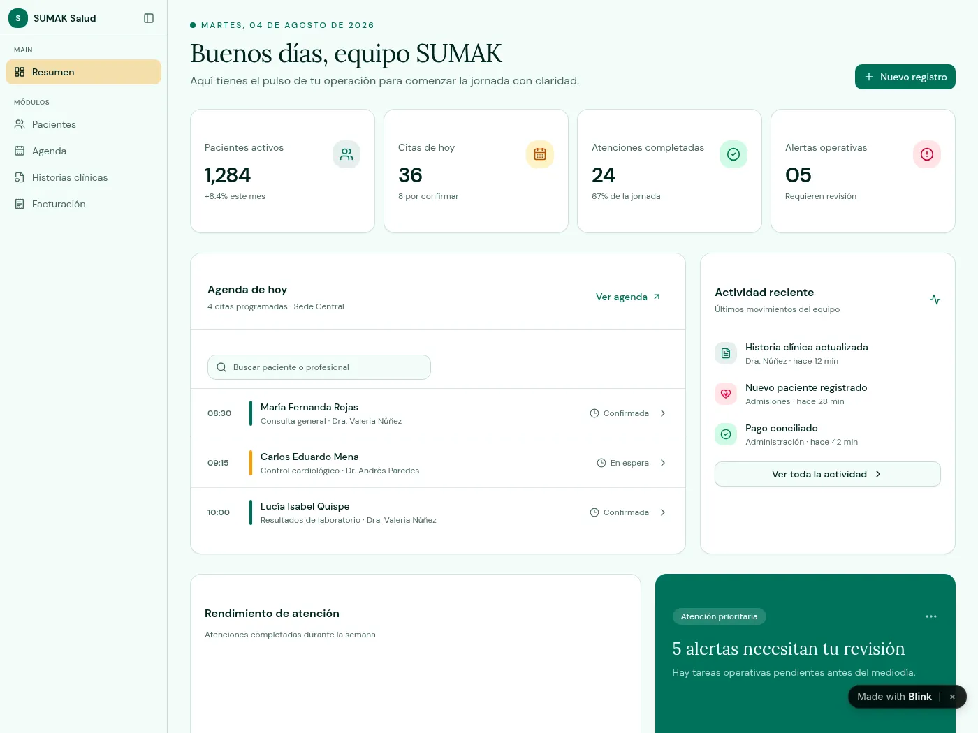 SUMAK Health ERP