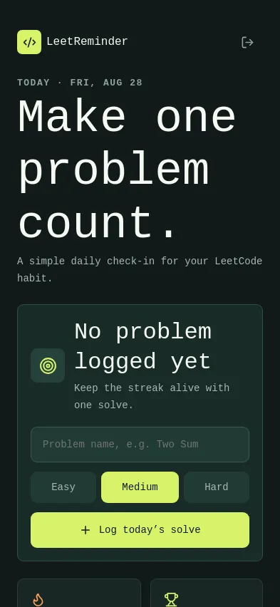 LeetReminder Agent