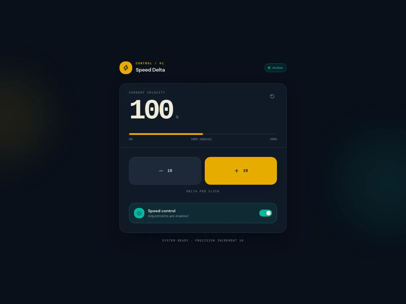 Speed Delta Controller