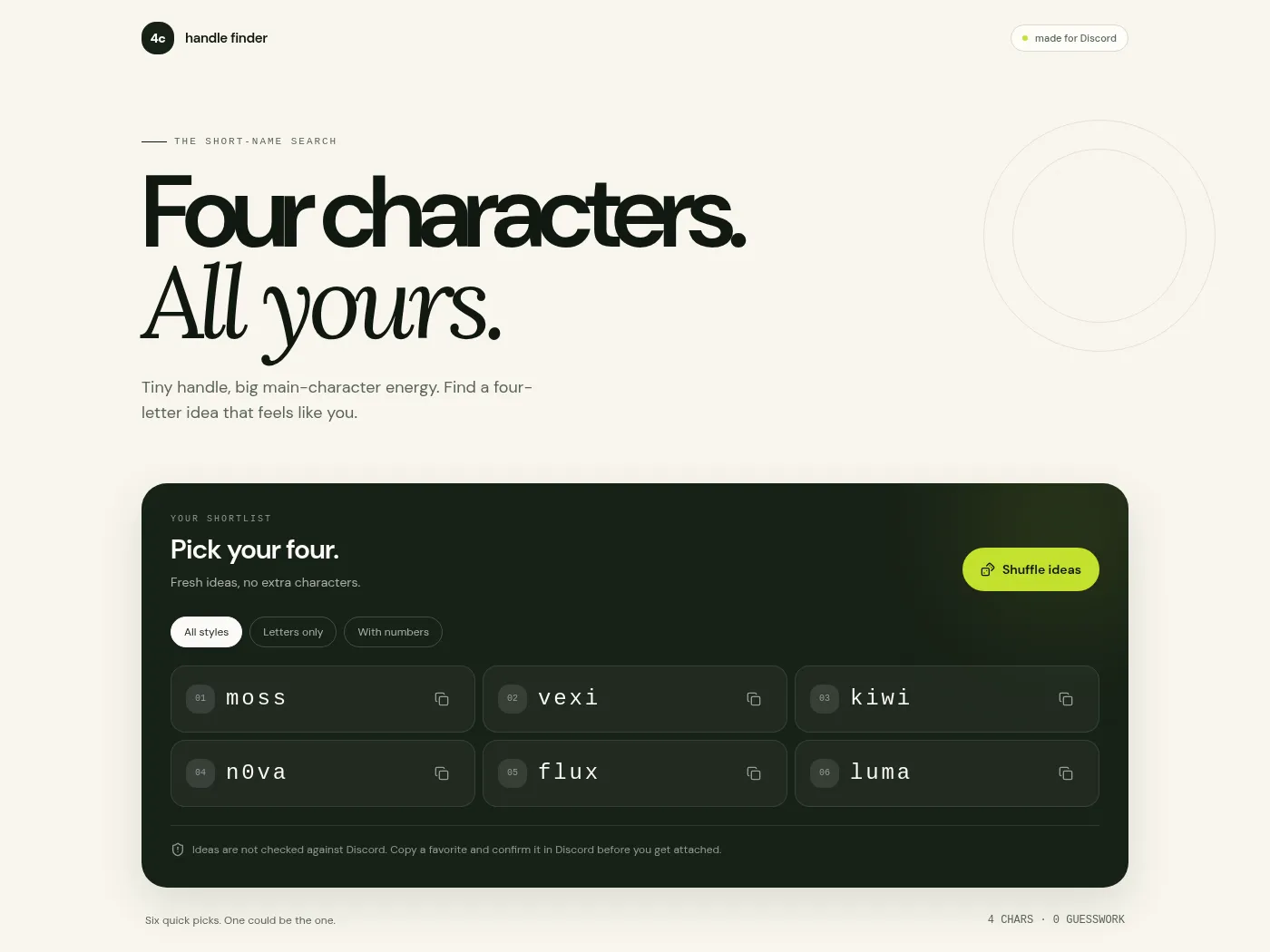 4c Discord Username Finder