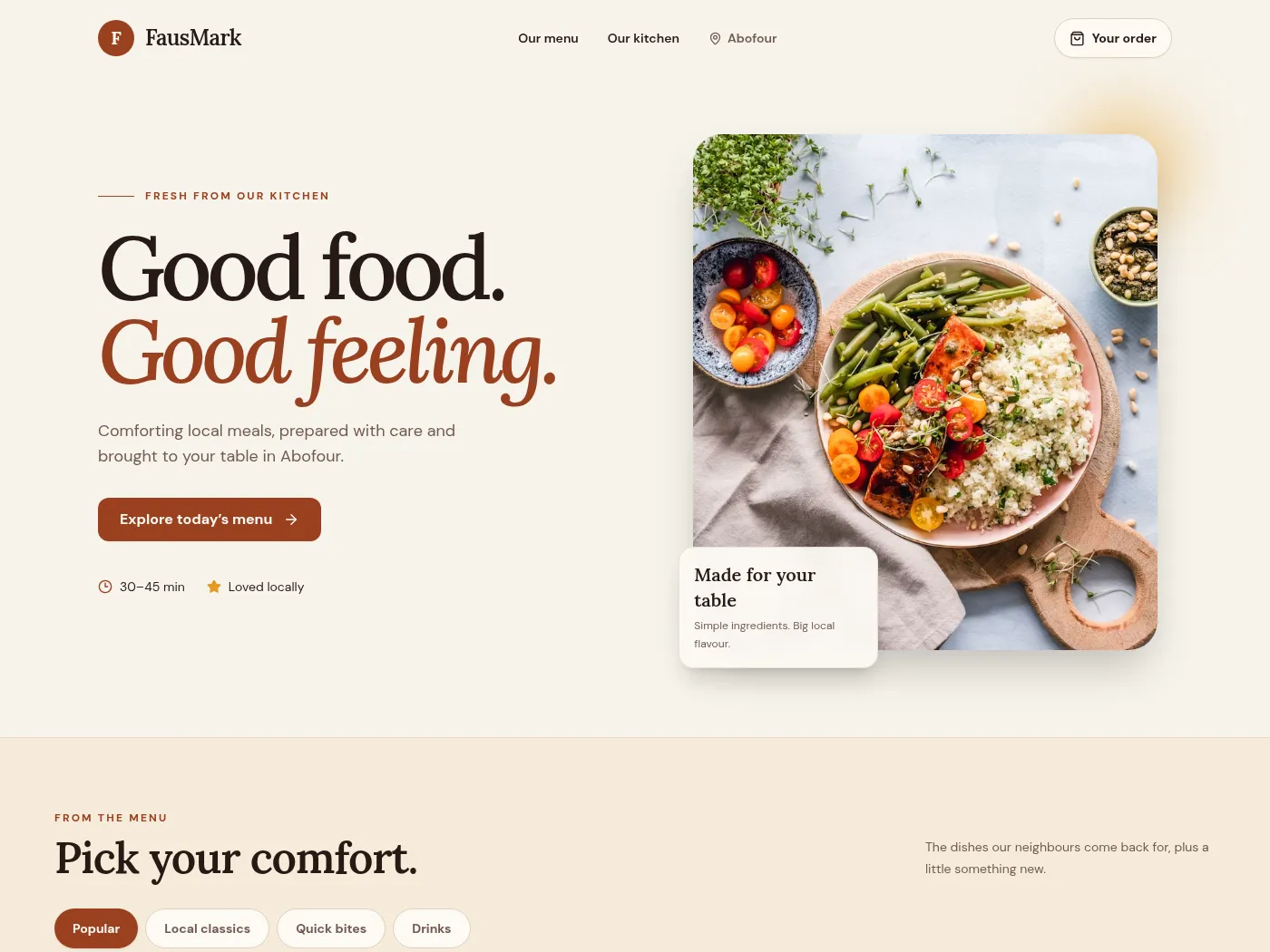 FausMark Food Ordering