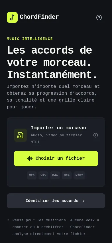 ChordFinder Mobile