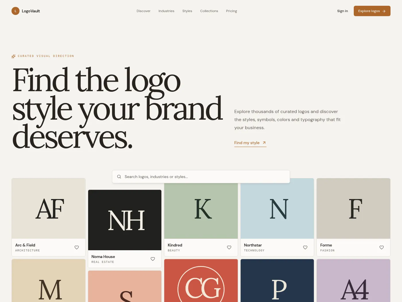 LogoVault Inspiration Library