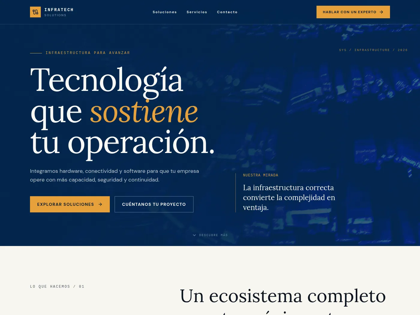 InfraTech Solutions Website