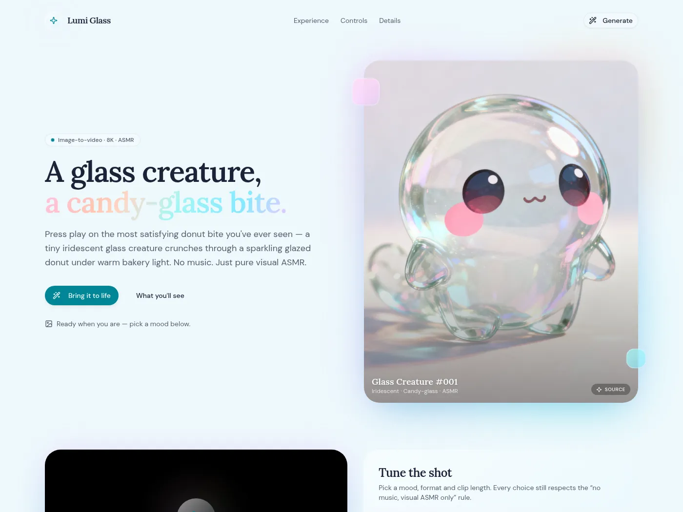 Glass Creature ASMR Video