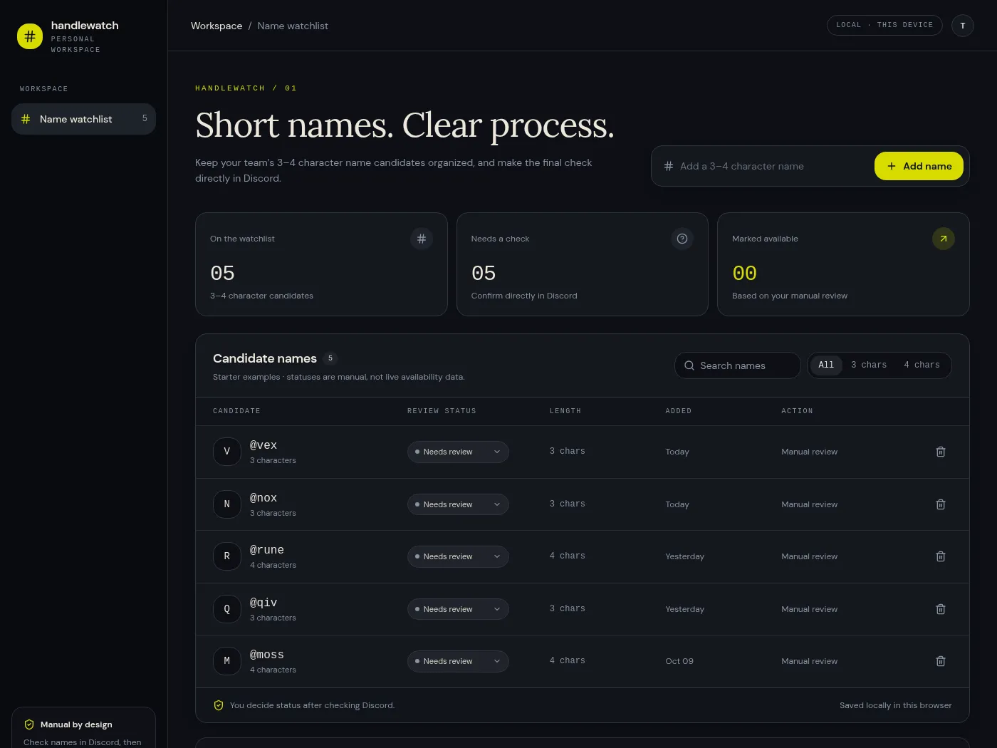 Discord Name Sniper
