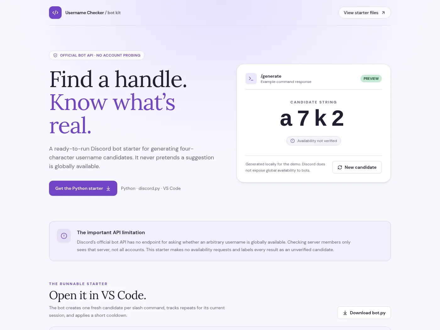 Discord Username Checker Bot