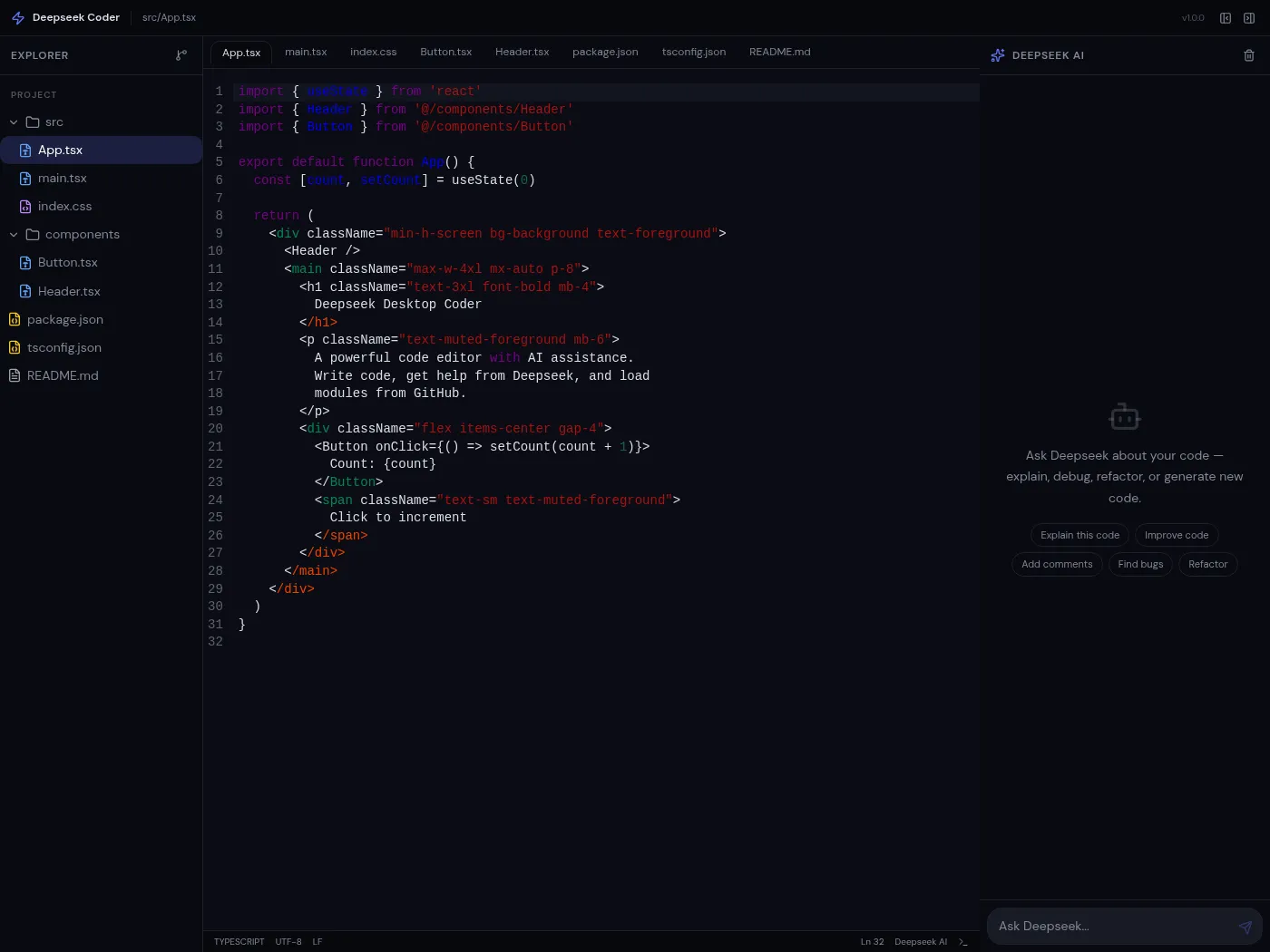 Deepseek Desktop Coder