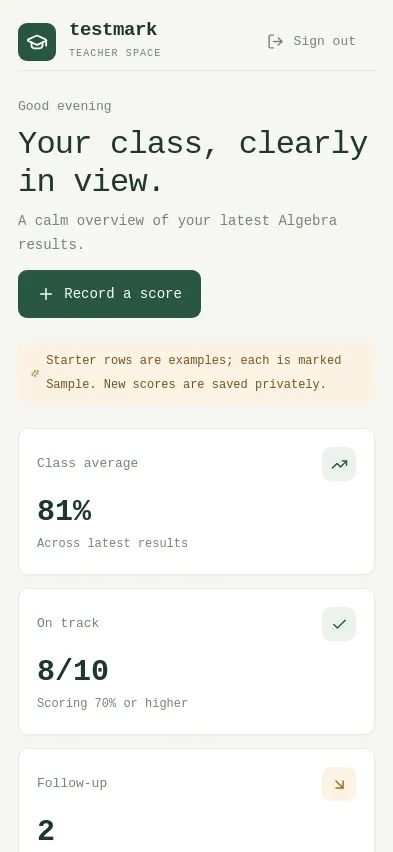 Testmark