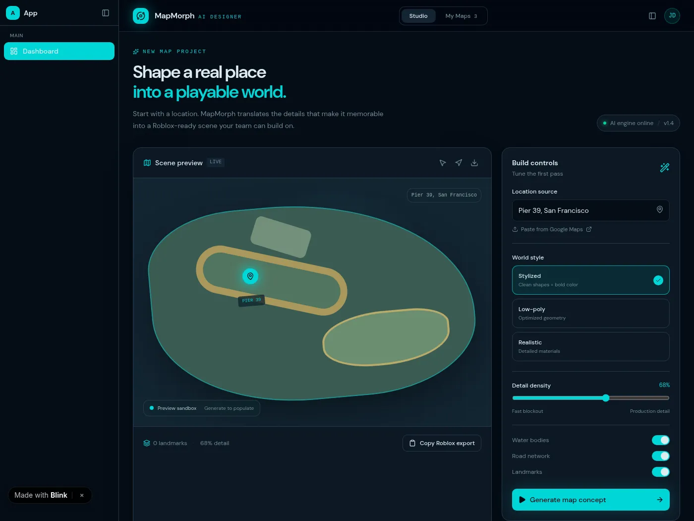 MapMorph AI Designer