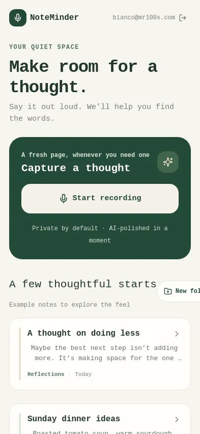 NoteMinder AI