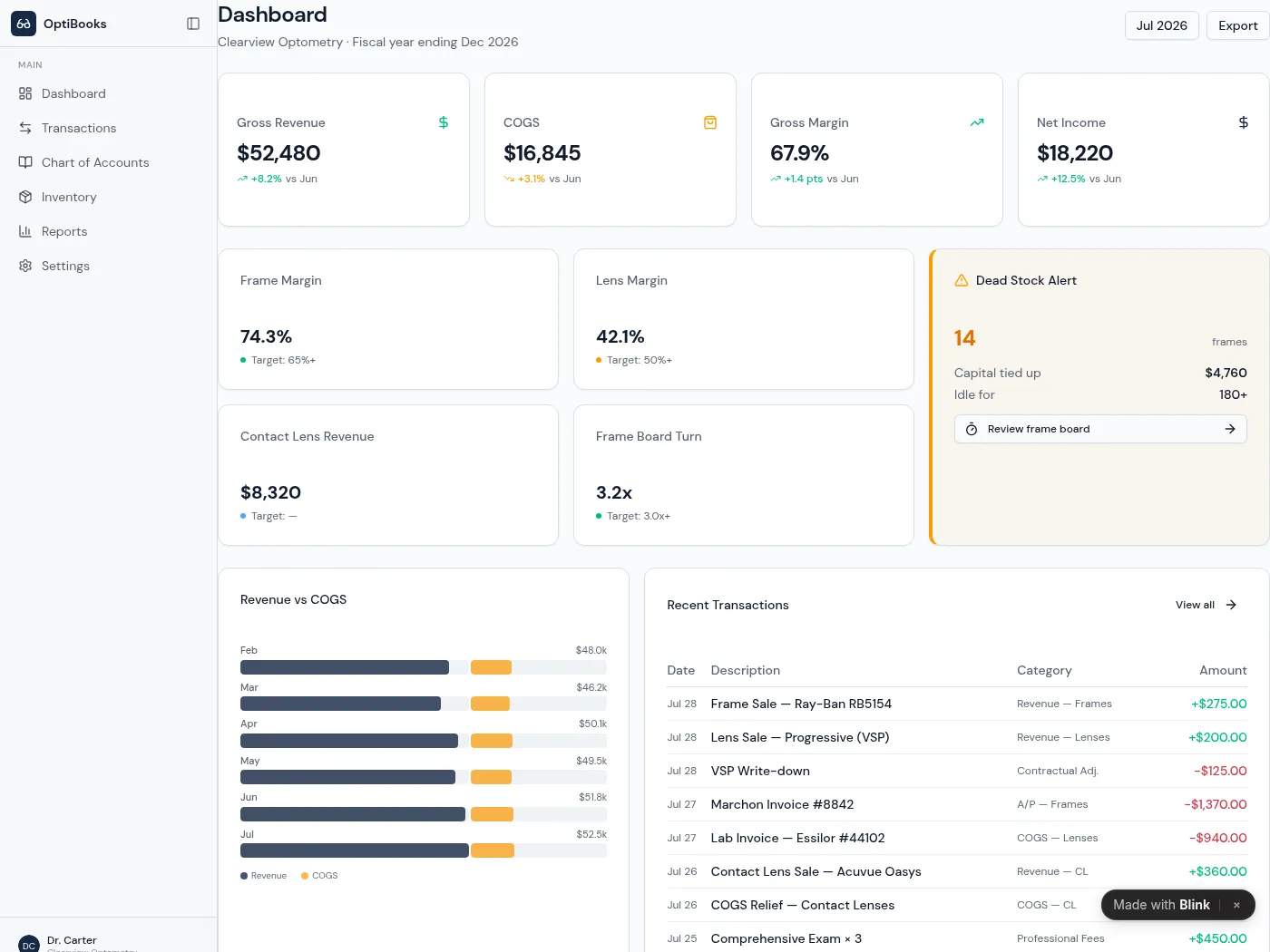 OptiBooks Pro