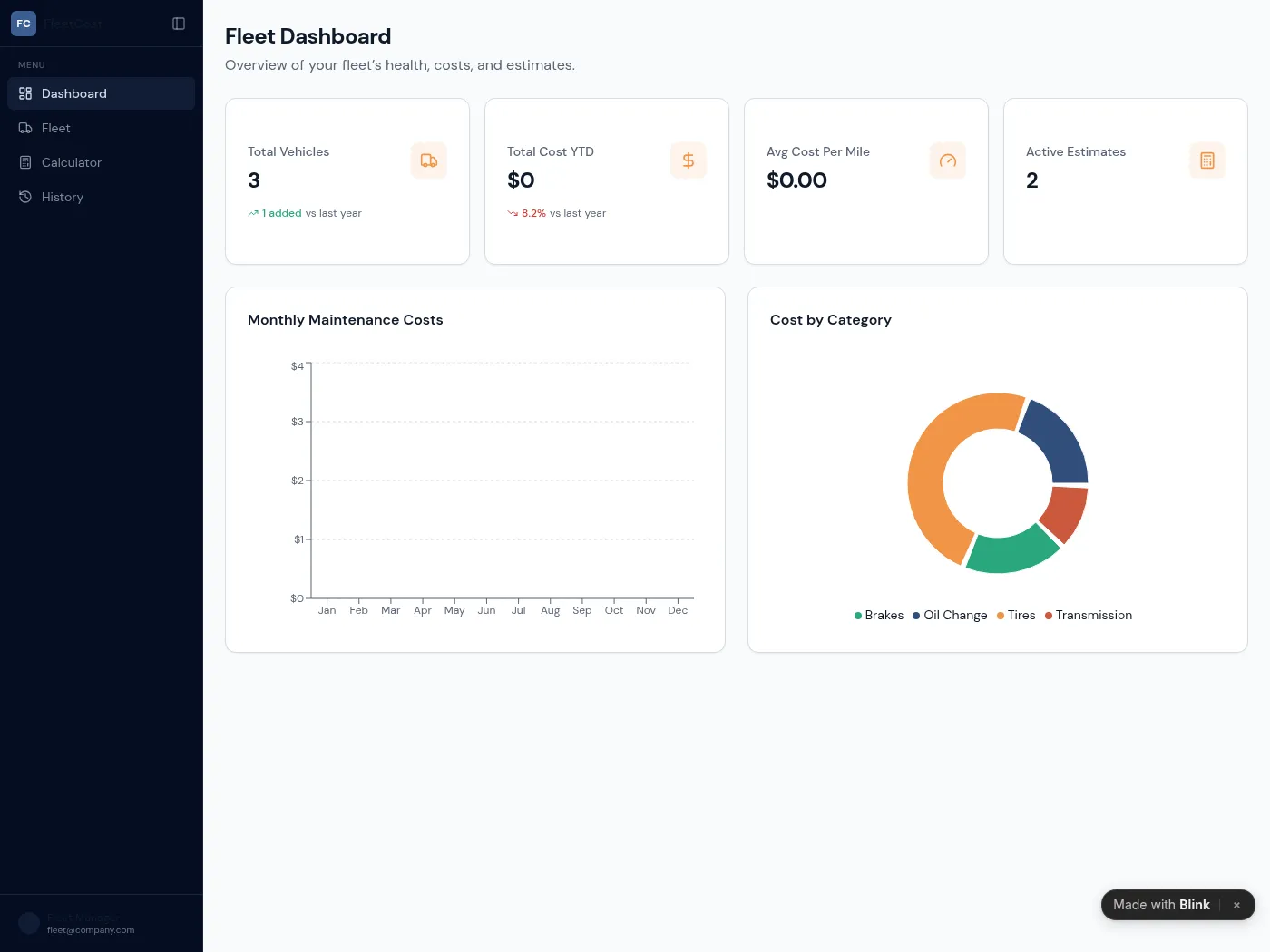 FleetCost Calculator