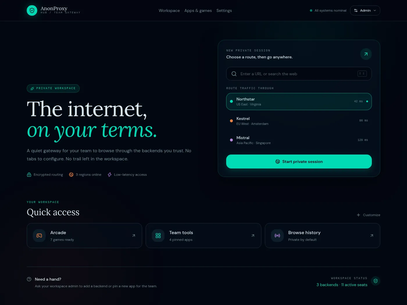 AnonProxy Hub