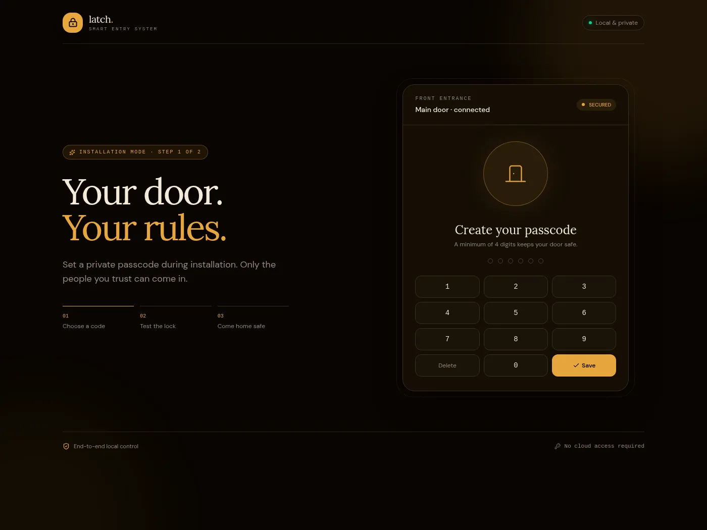 Smart Passcode Door