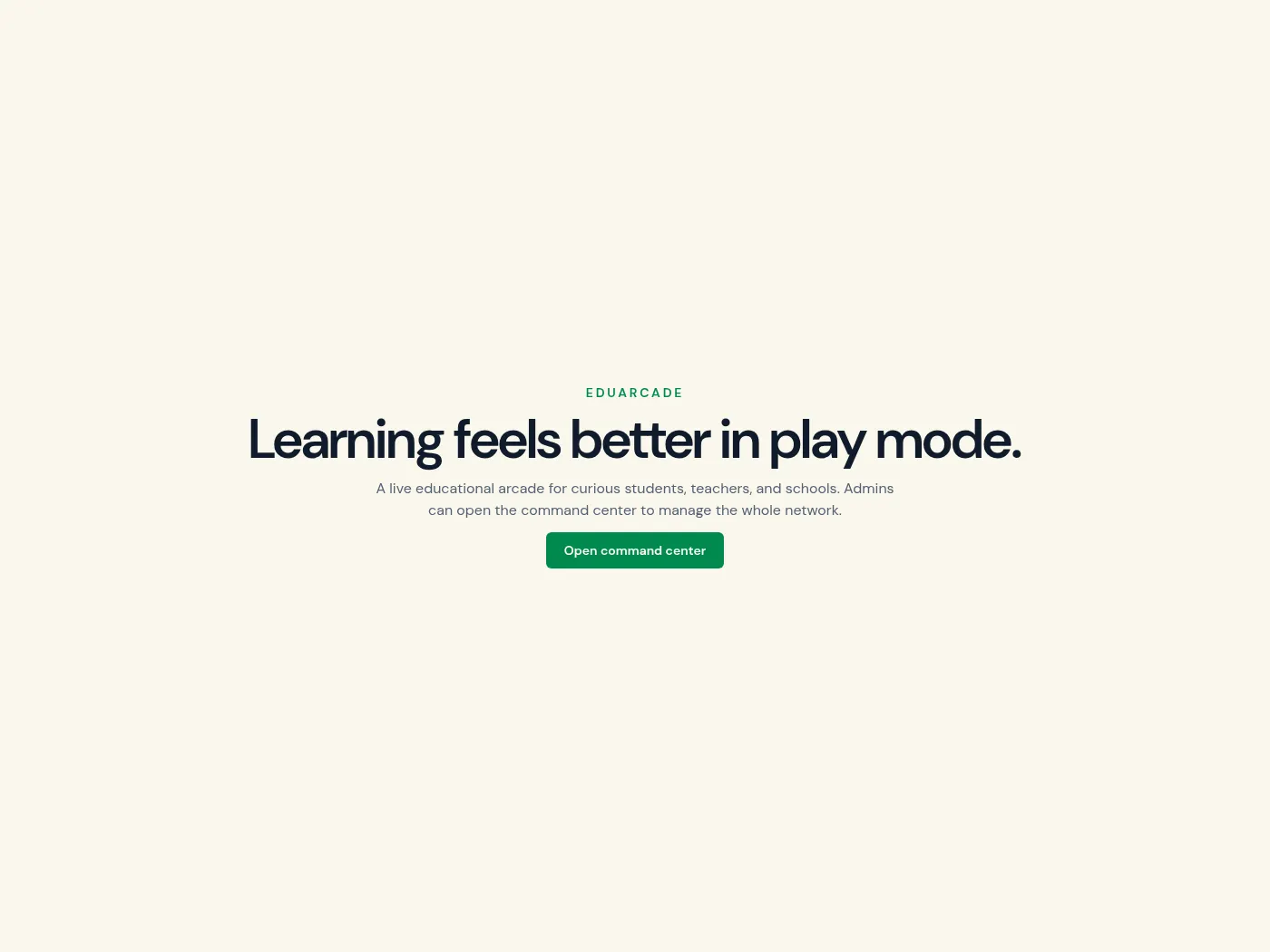 EduArcade Admin Revamp