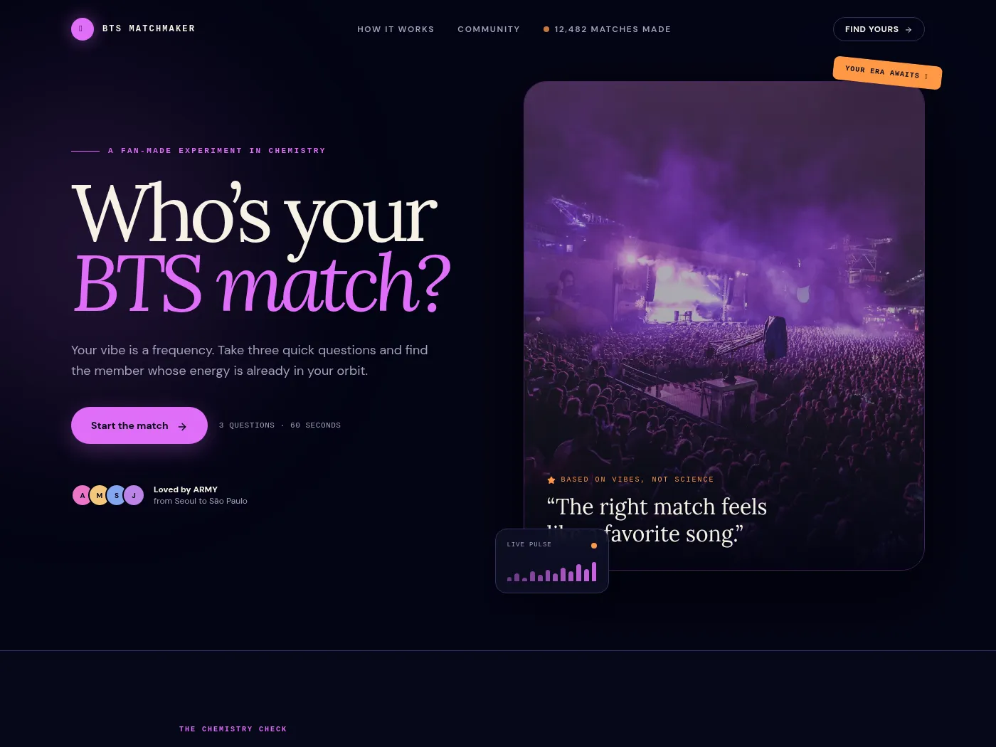 BTS Matchmaker