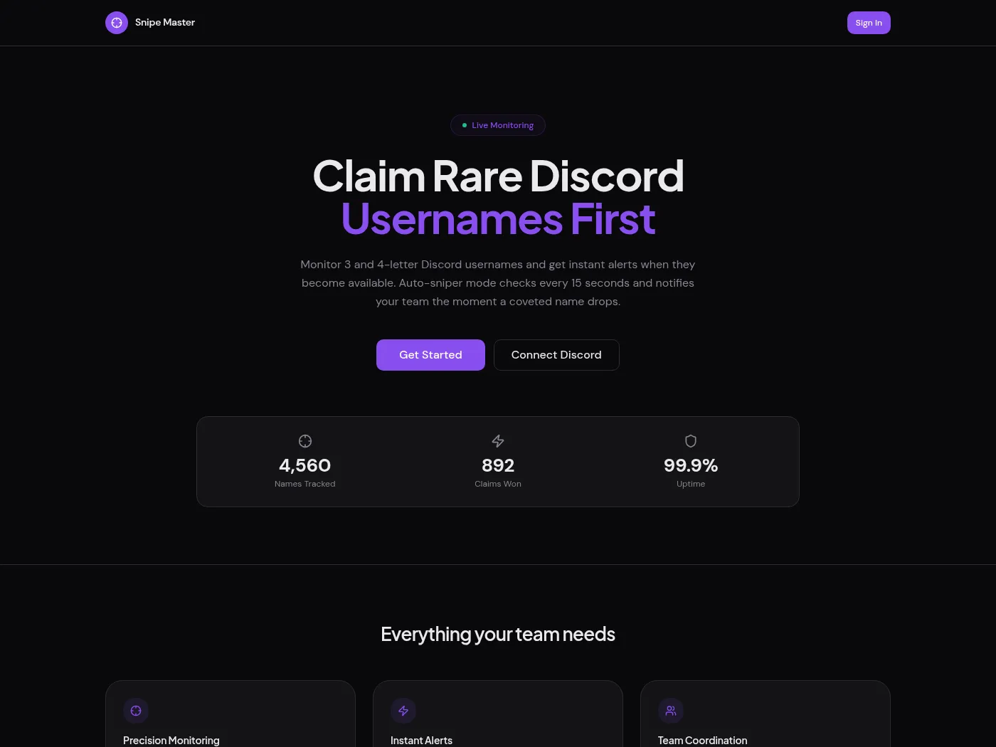 Discord Snipe Master