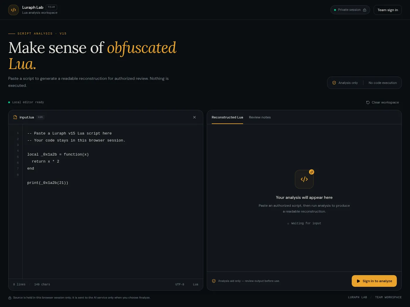 Luraph Deobfuscator Web Tool