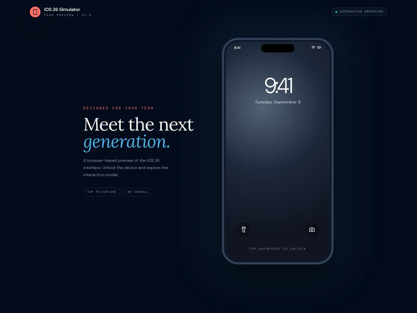 iOS 26 Simulator Web