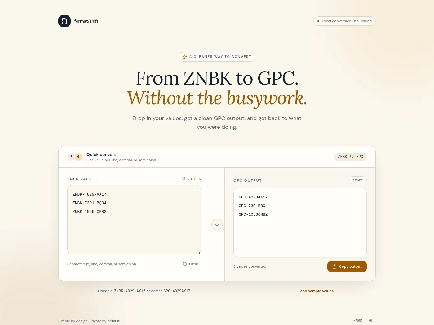 ZNBK to GPC Converter
