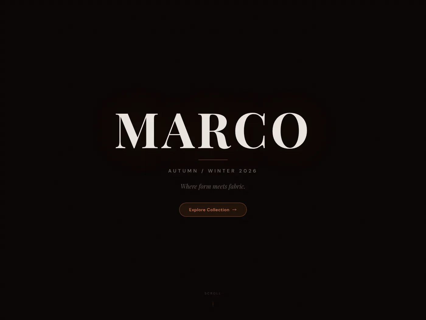 Marco 3D Fashion Site