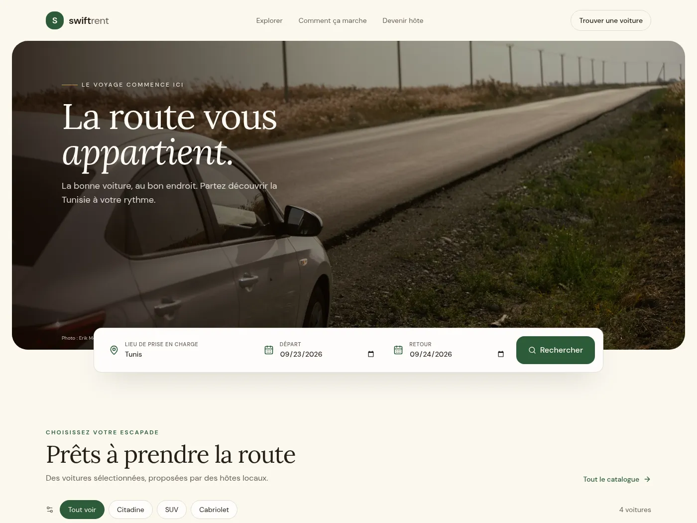 SwiftRent Car Portal