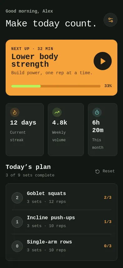 FitJourney Customizer