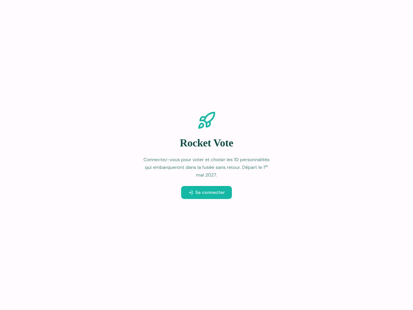 Rocket Vote Countdown