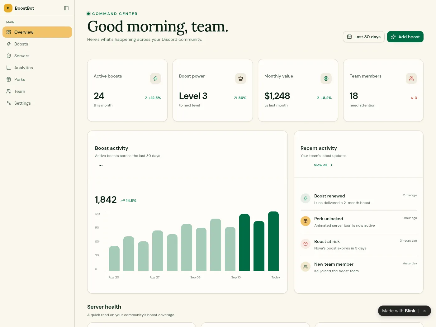 BoostBot Manager