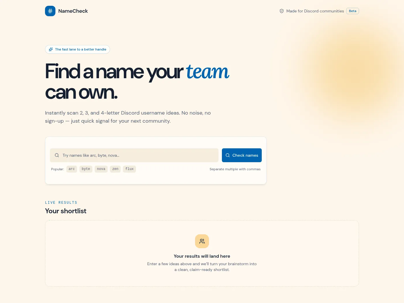 NameCheck for Discord