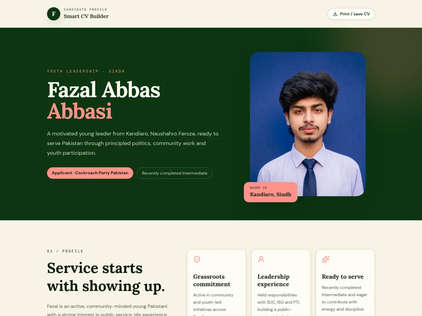Smart CV Builder